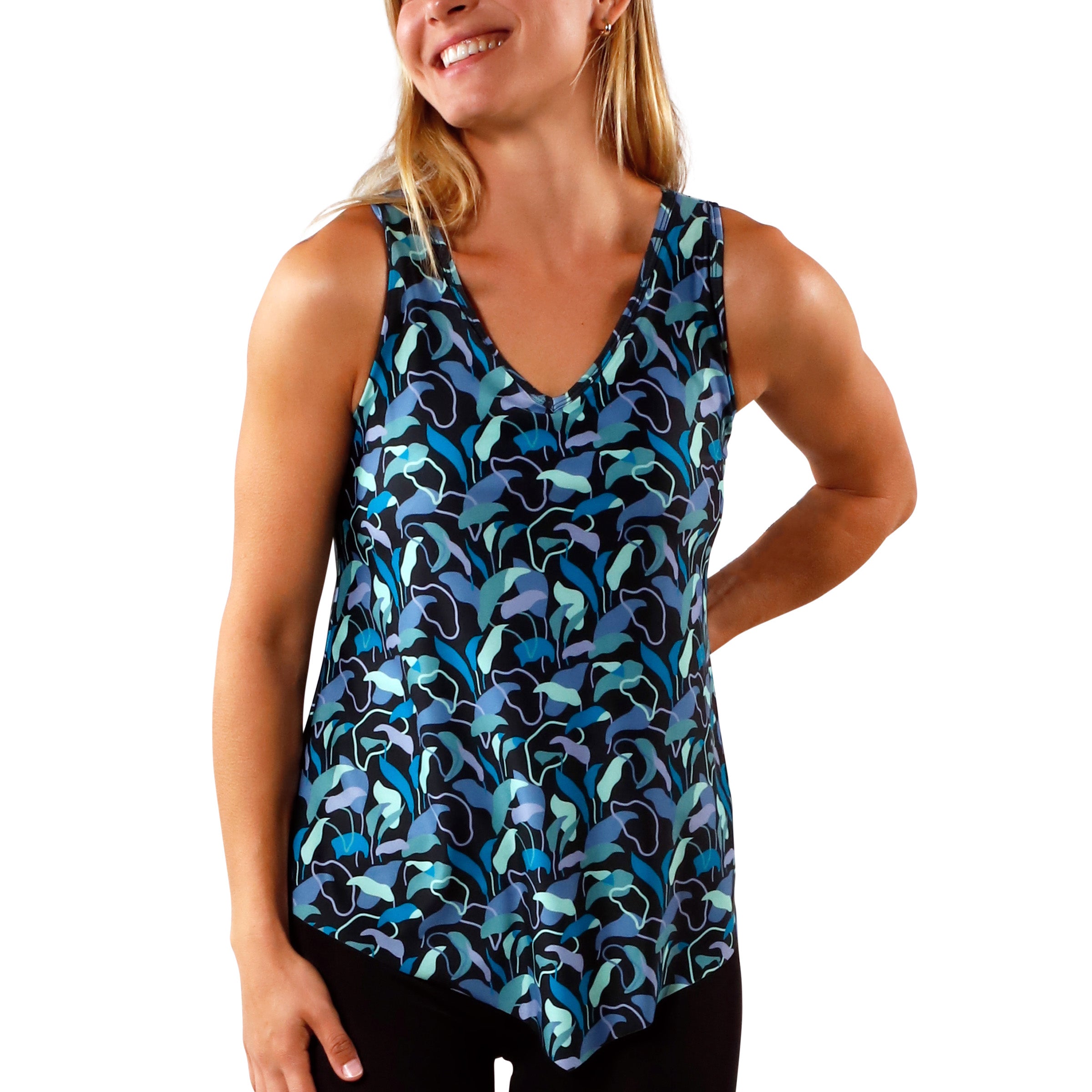Women's Swim Tank Top with Bra | Certified UPF 50+ – UV Skinz®