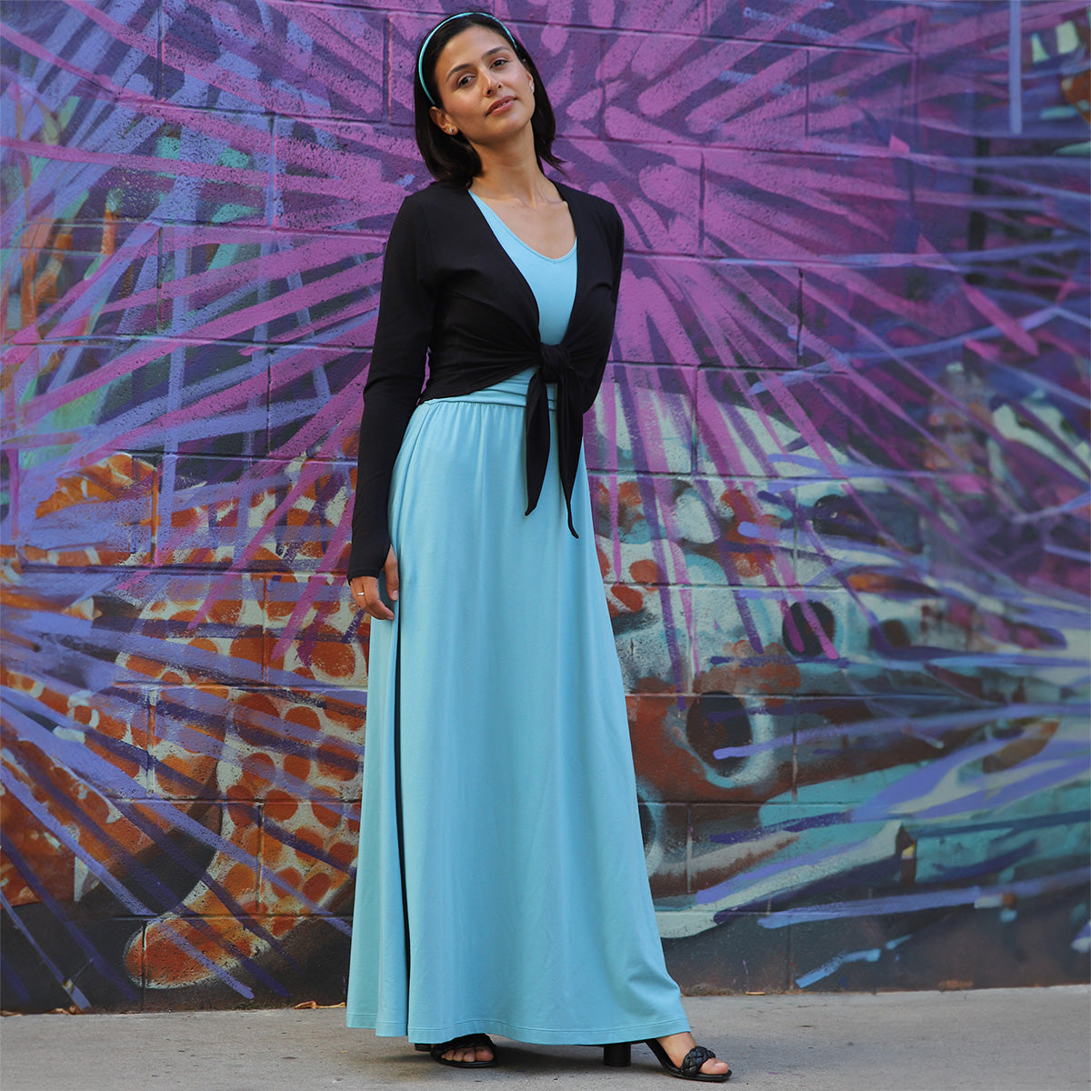 Women's UPF V-Neck Sleeveless Maxi Dress | Sun Protection Dress – UV Skinz®