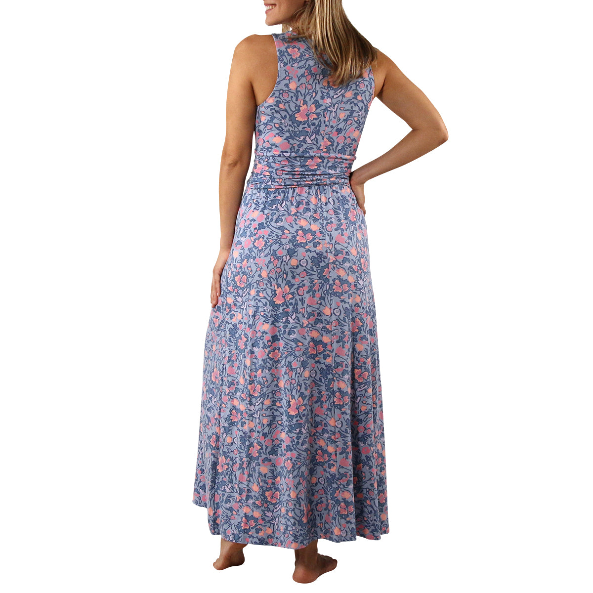Women's UPF V-Neck Sleeveless Maxi Dress | Sun Protection Dress – UV Skinz®