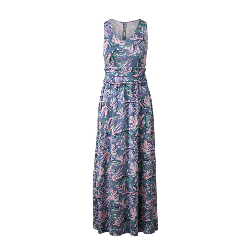 Women's UPF V-Neck Sleeveless Maxi Dress | Sun Protection Dress – UV Skinz®