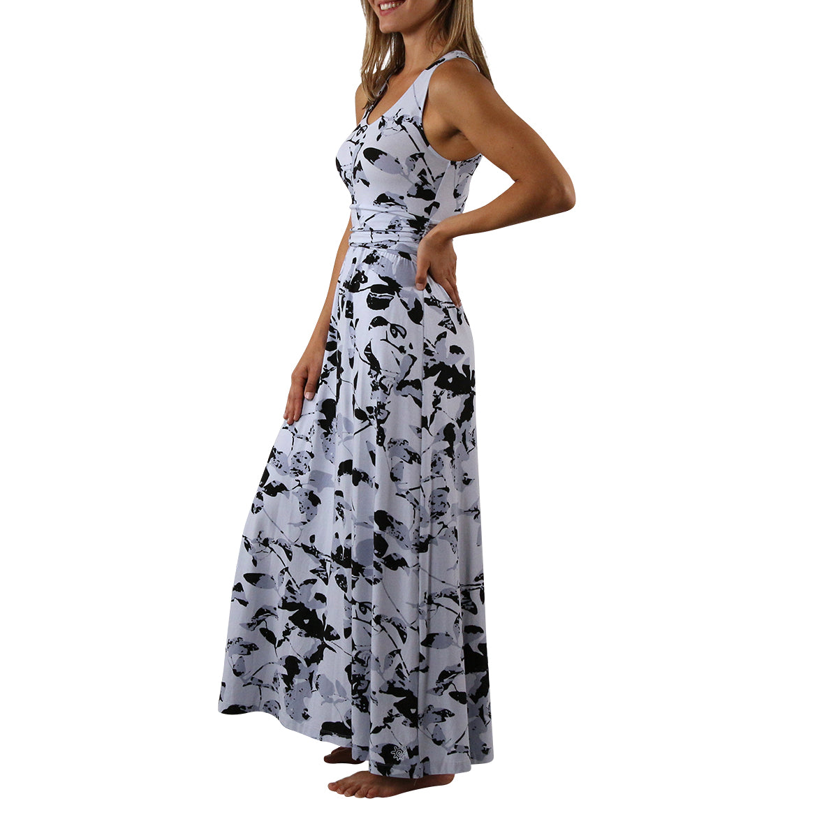 Women's UPF V-Neck Sleeveless Maxi Dress | Sun Protection Dress – UV Skinz®