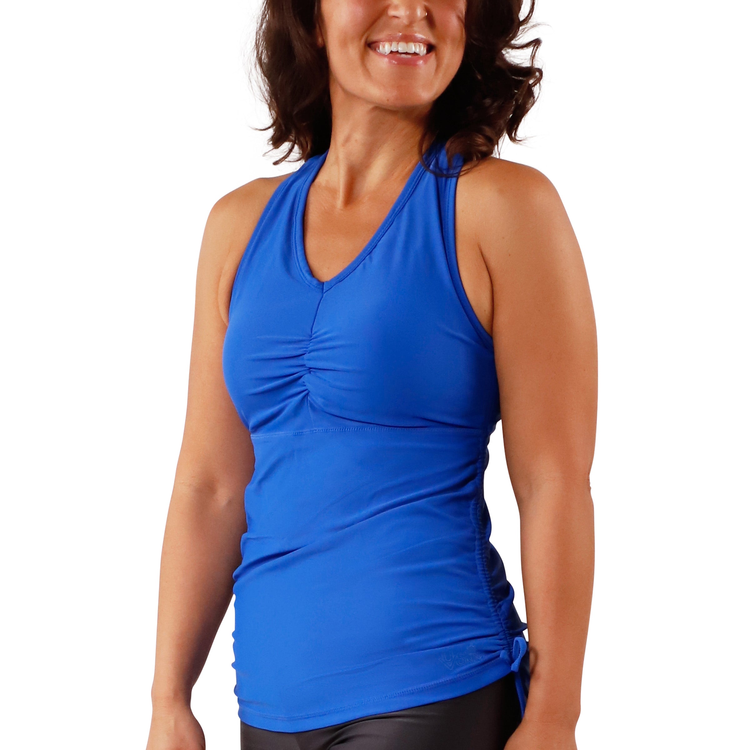 Women's Ruched Swim Tank Top | Certified UPF 50+ – UV Skinz®