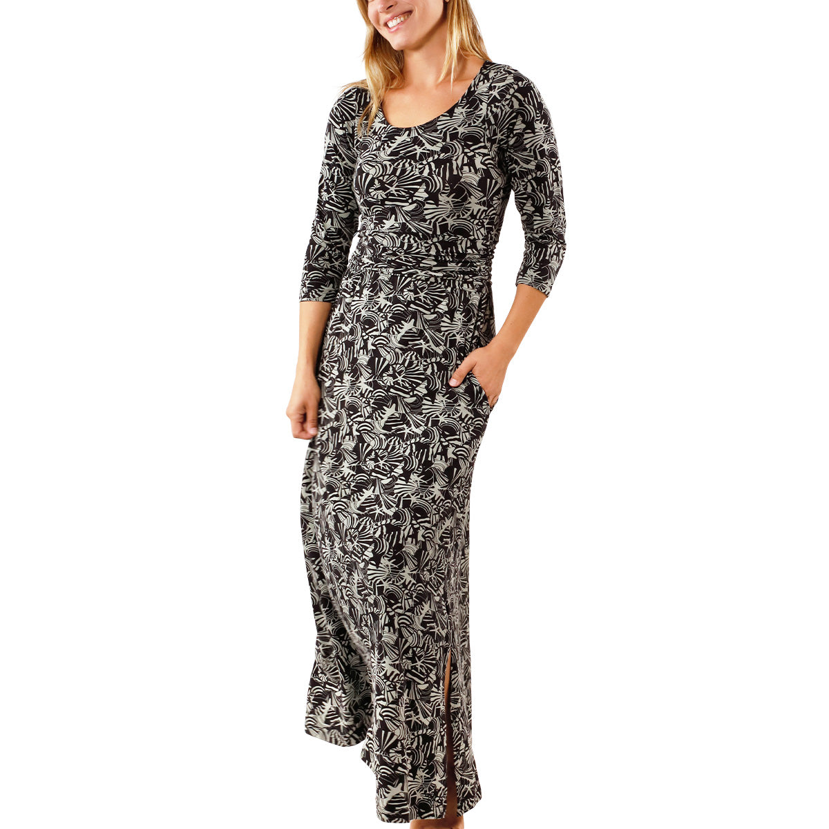 Women's UPF Scoop Neck Maxi Dress | Sun Protection Dress – UV Skinz®