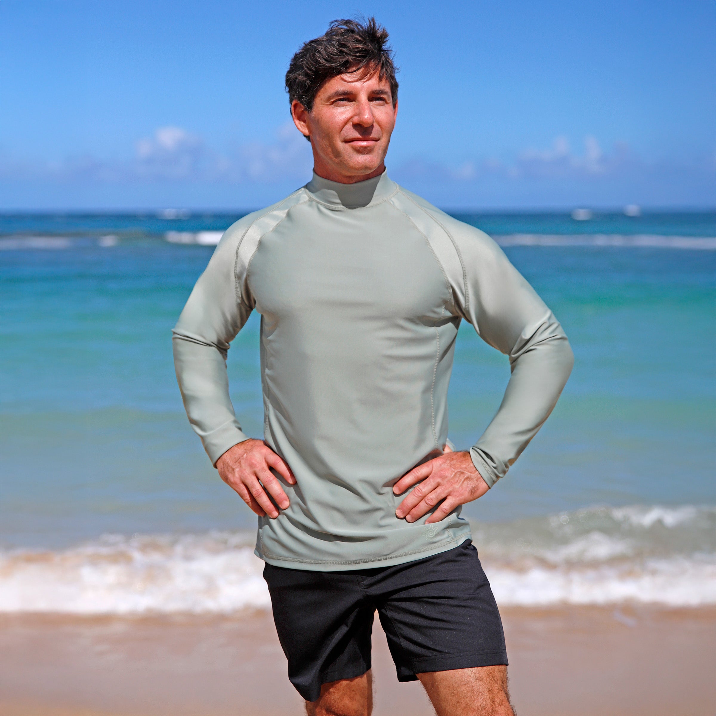 Men's Active Long Sleeve Swim Shirt | Certified UPF 50+ – UV Skinz®