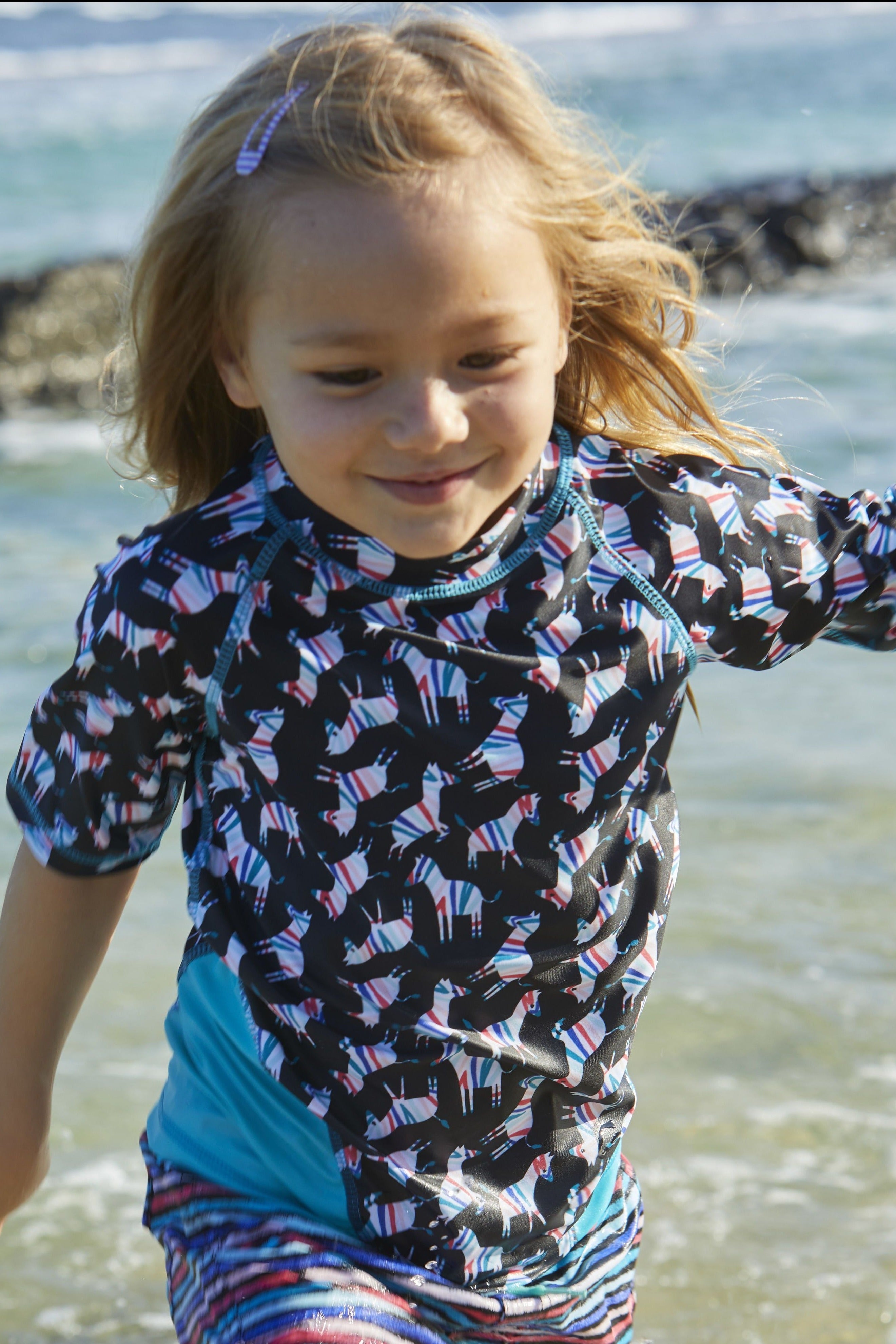 Girl's Short Sleeve Sport Swim Shirt | FINAL SALE – UV Skinz®