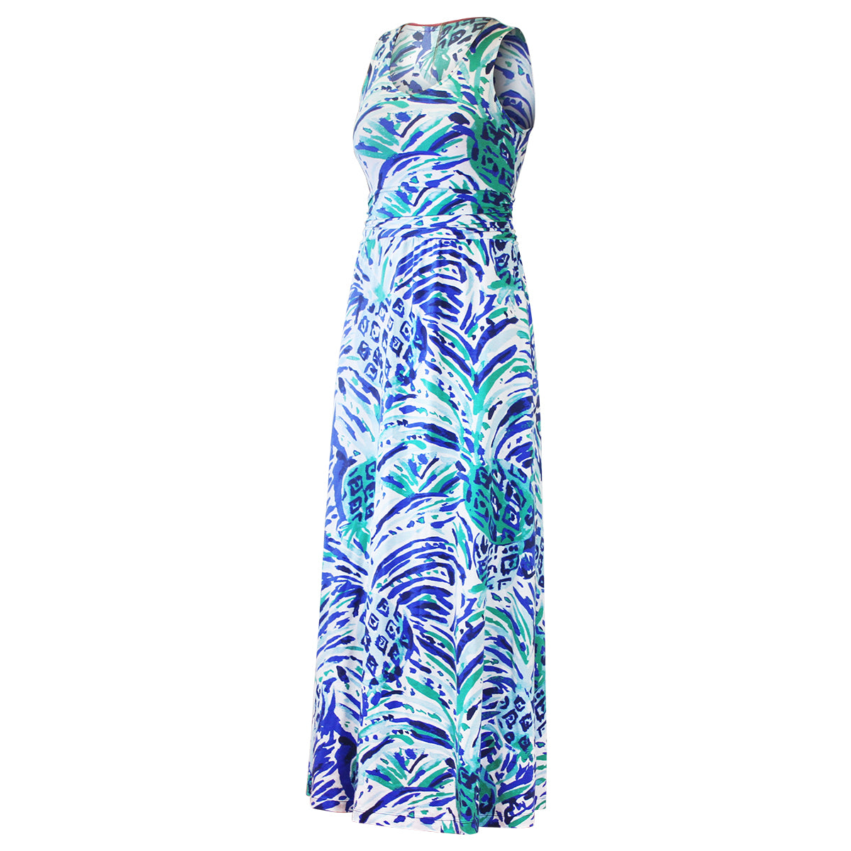 Women's UPF V-Neck Sleeveless Maxi Dress | Sun Protection Dress – UV Skinz®