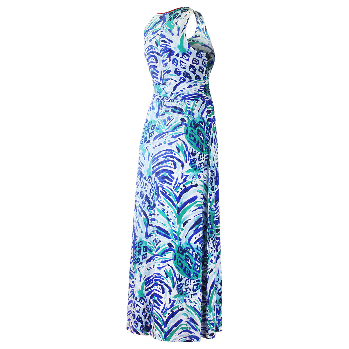 Women's UPF V-Neck Sleeveless Maxi Dress | Sun Protection Dress – UV Skinz®