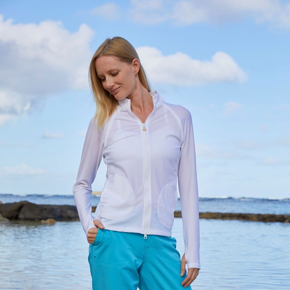 Women's Classic Swim Jacket | Certified UPF 50+ – UV Skinz®