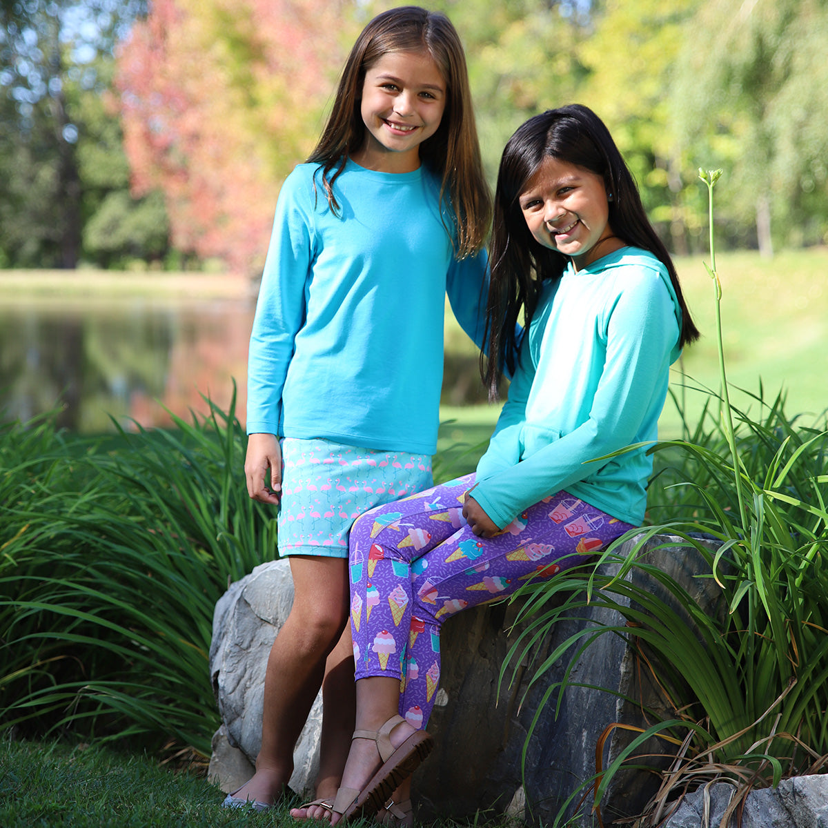 Girls' Swim Capris | UV Skinz – UV Skinz®